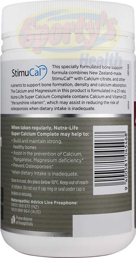 Nutra-Life Super Calcium Complete | Sporty's Health