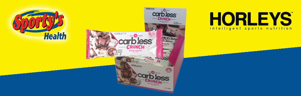 Horleys Carb Less Crunch Bars Banner