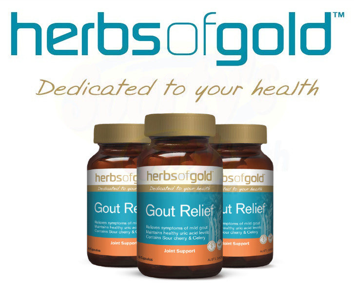 herbs of gold gout relief marketing image
